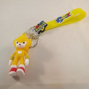 Accessories | Super Sonic The Hedgehog Yellow Key Chain Key Ring Sega ...